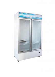 HIGH QUALITY GLASS DISPLAY CHILLER - TWO DOOR