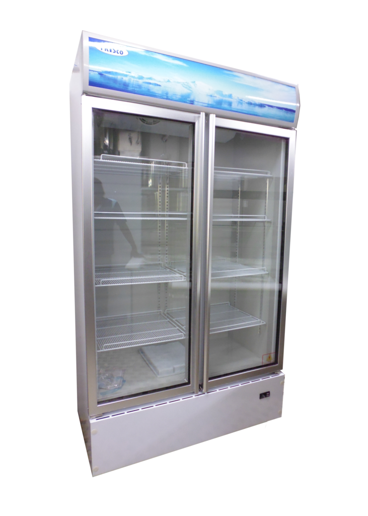 HIGH QUALITY GLASS DISPLAY CHILLER - TWO DOOR